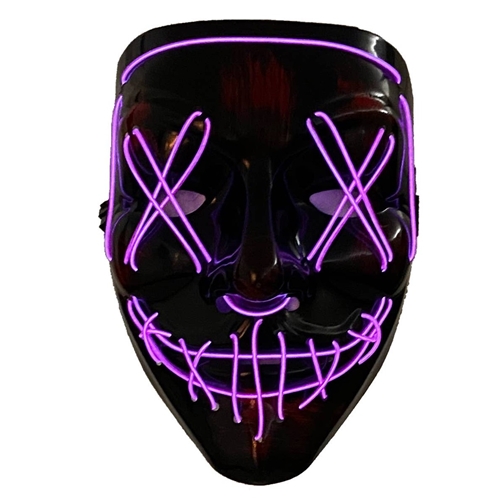 Buy Light Up Purple Purge Mask for Halloween – Spooky, Eerie, and Easy ...
