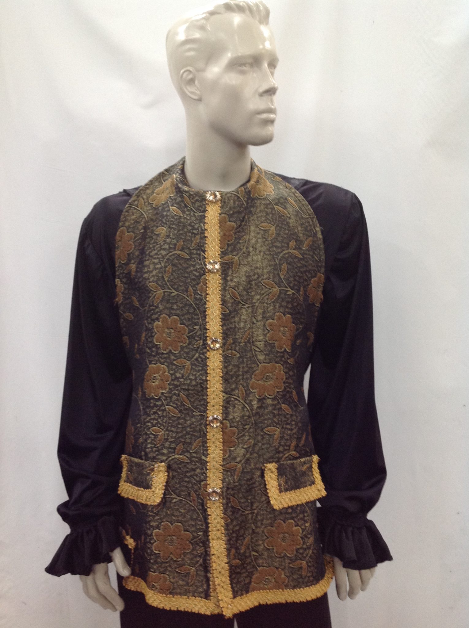 Baroque Vest Bronze - Costume Wonderland