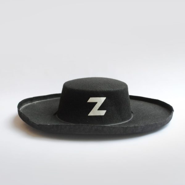 Black Zorro Hat - Costume Wonderland