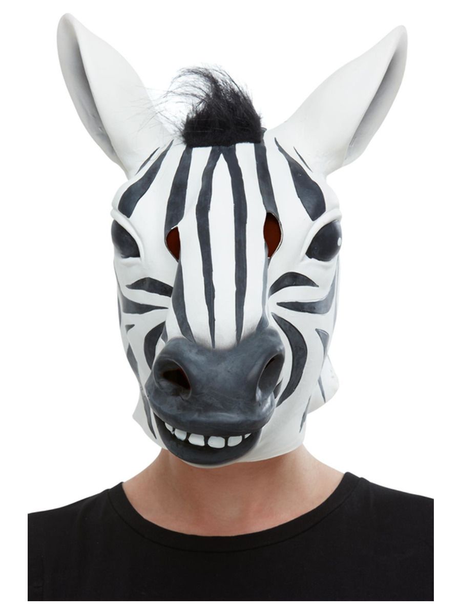 Zebra Mask - Latex - Costume Wonderland