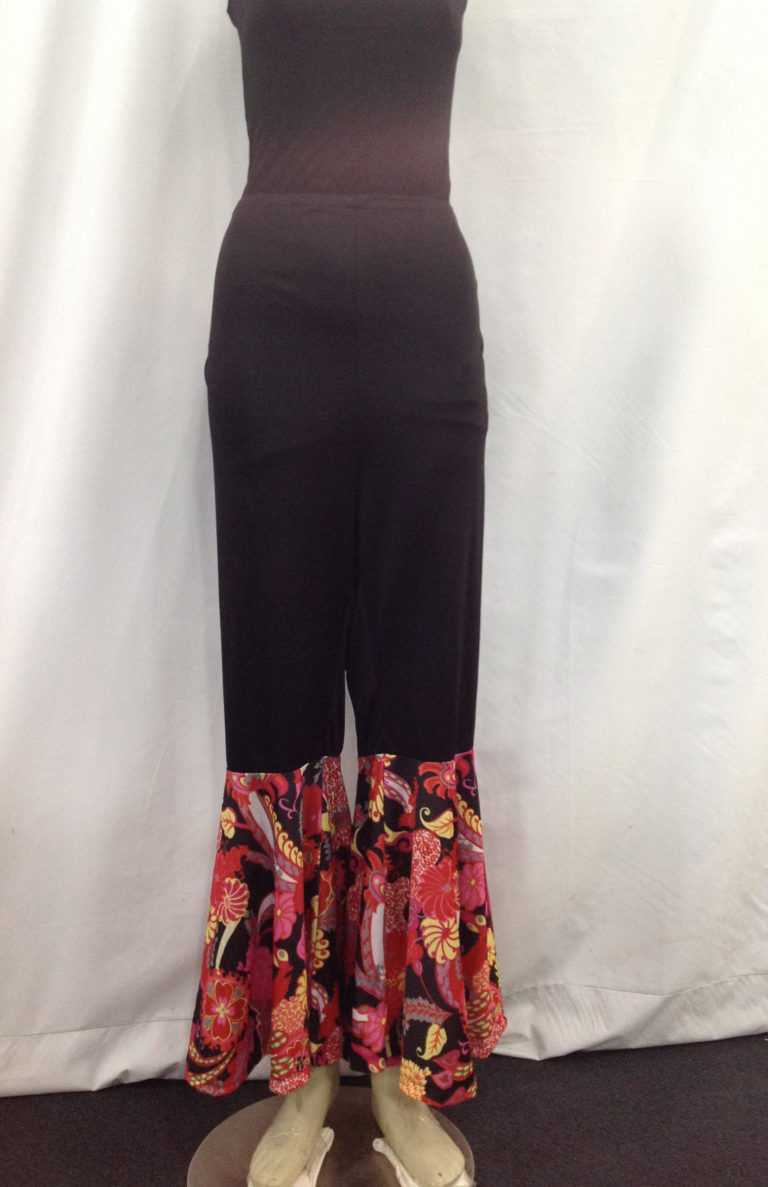 Women's Floral Bell Bottoms - Costume Wonderland
